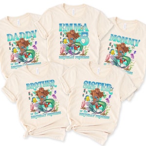 Personalized Black Little Mermaid Birthday Shirt Ariel - Etsy