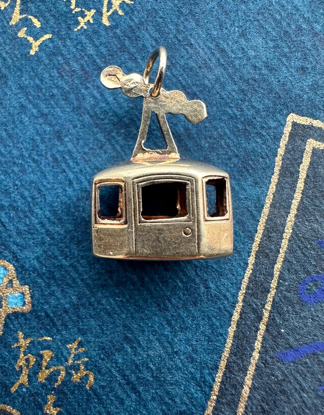 Vintage 14k Gold Charm Sky Tram Ski Gondola Mountain Charm - Etsy