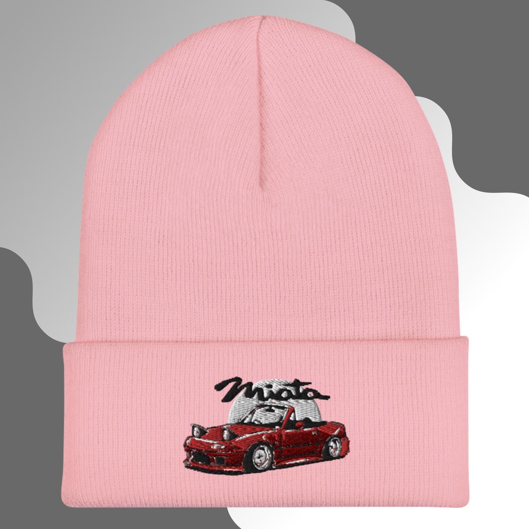 Embroidered Red Mazda Miata Beanie - Etsy
