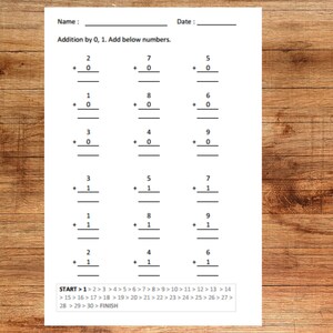 Addition Math Printable Worksheet With Single, Double and Triple Digit ...