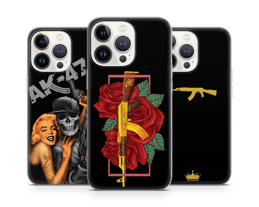 AK47 Military Marilyn Army Abstract Guns Phone Case for iPhone 15 Pro ...