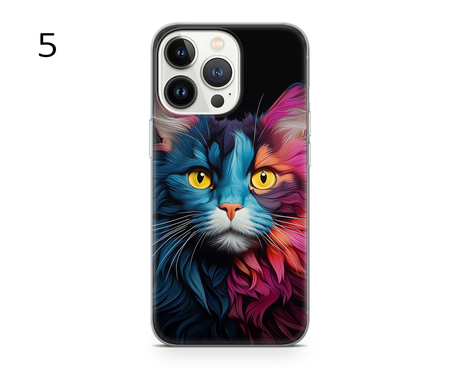 Cat Phone Case, Cat Lovers Phone Case for iPhone 15 14 13 Pro Max 12 11 ...