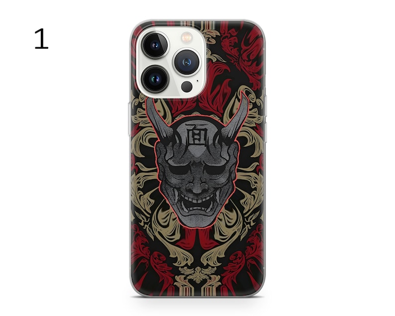 Japanese Art Phone Case, Geisha Samurai Phone Case for iPhone 15 Pro ...