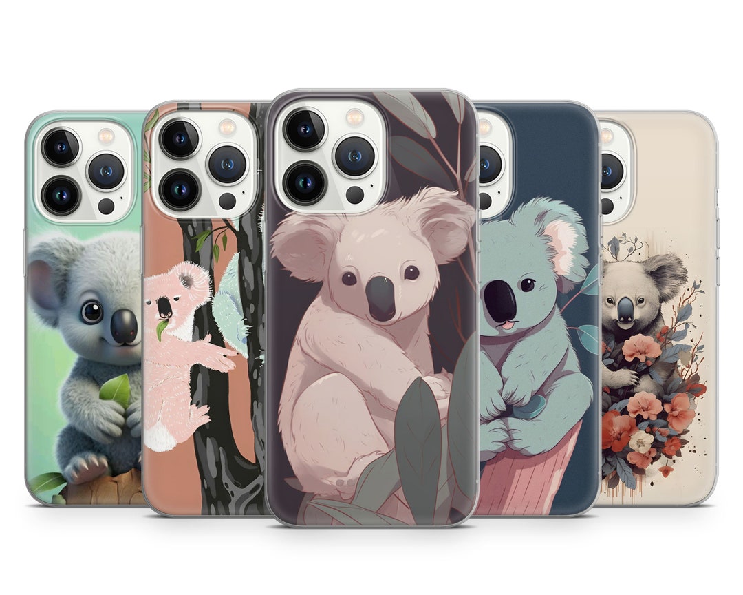 Koala Phone Case, Cute Animal Phone Case Fit for iPhone 15 14 13 Pro ...