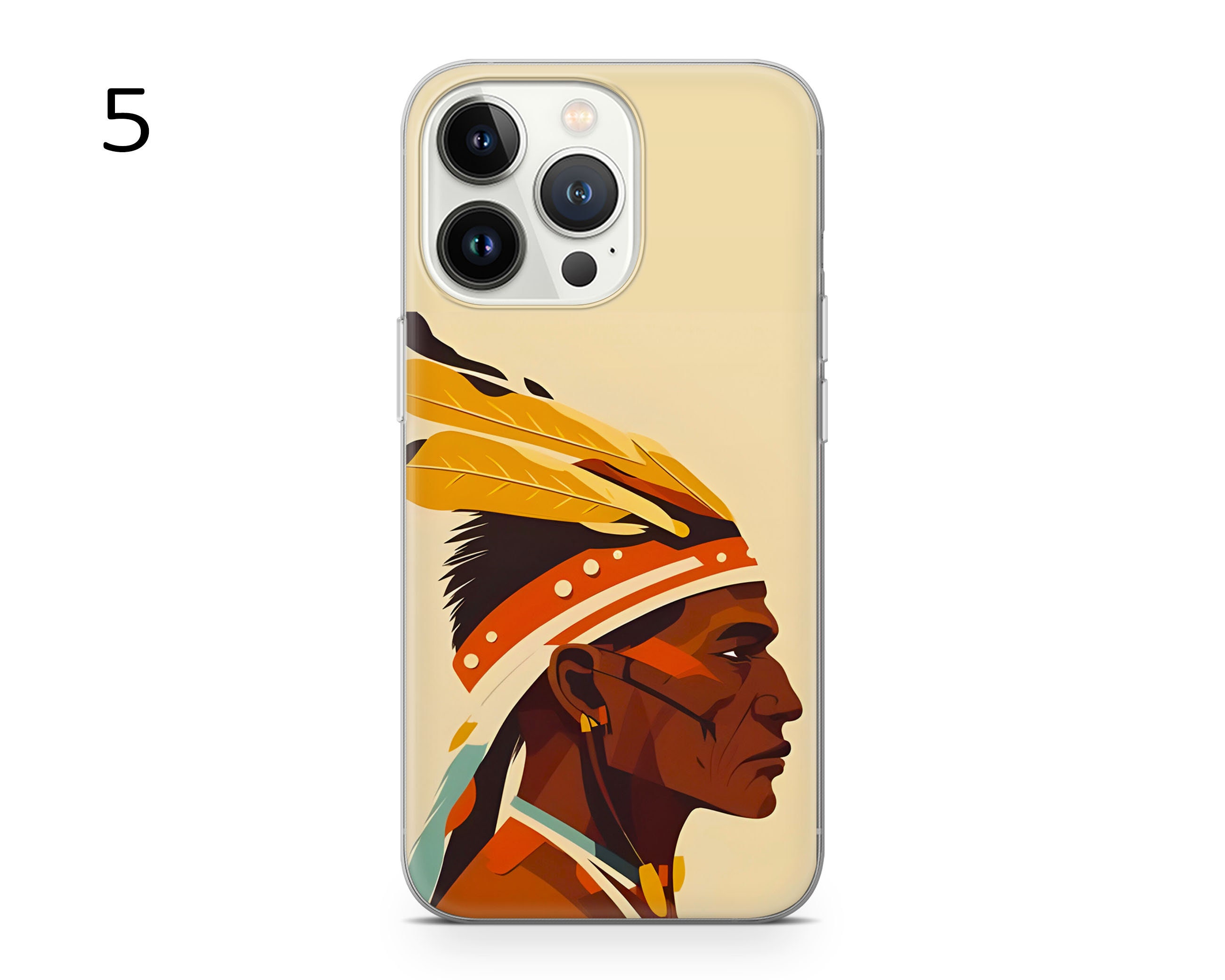 Native American Aesthetic Art Phone Case for iPhone 15 Pro Max, 14 Plus ...