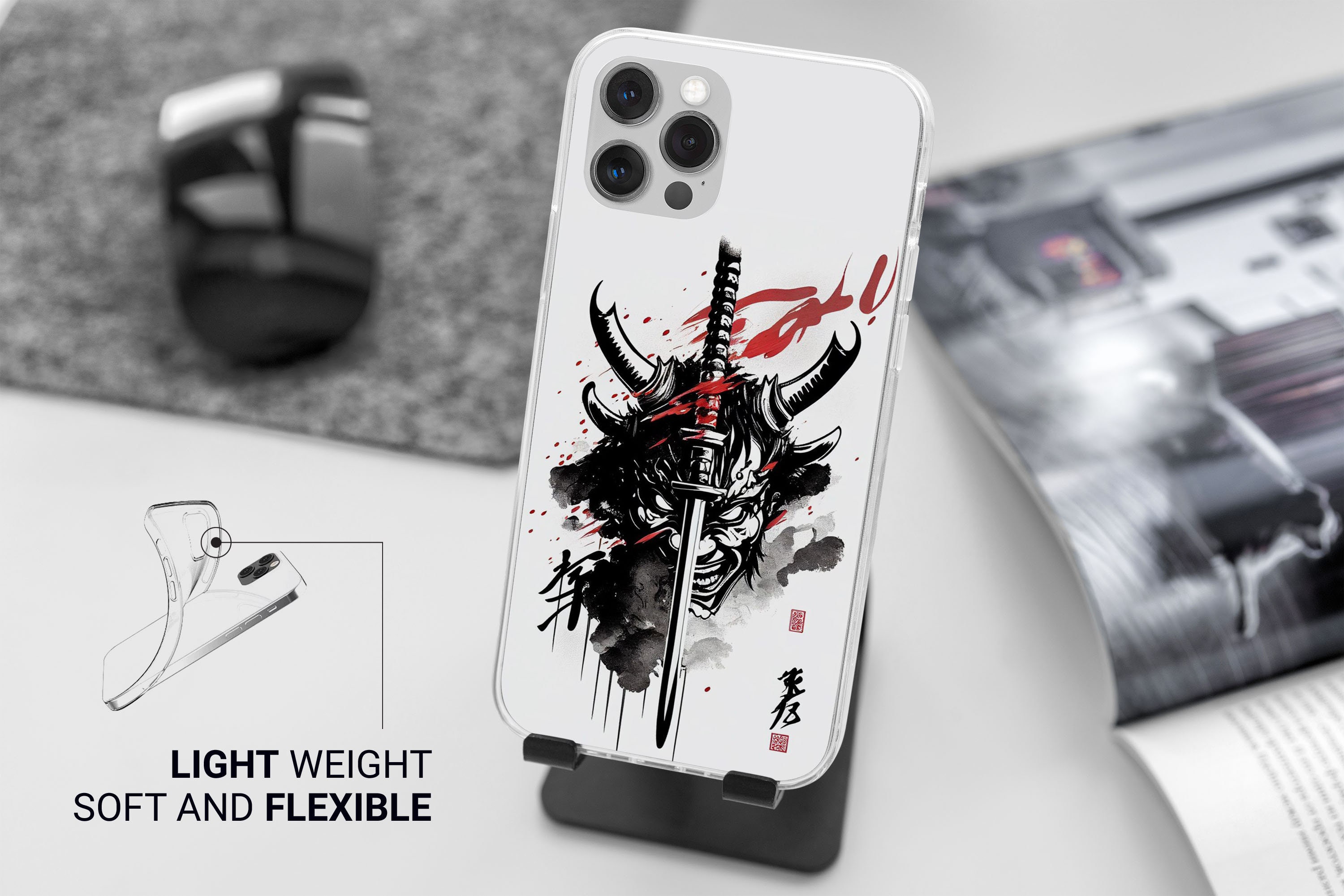 Japanese Art Samurai Phone Case Fit for iPhone 15 Pro Max 14 - Etsy