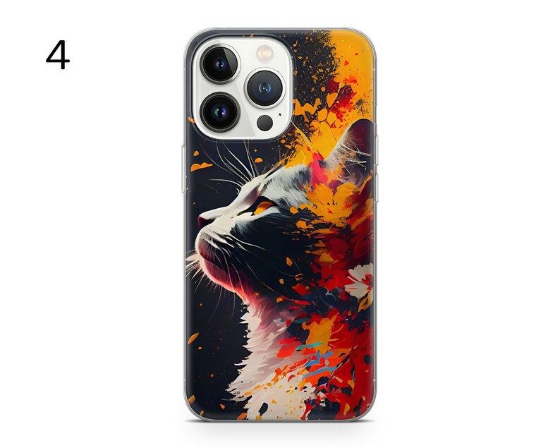 Cat Phone Case, Cat Lovers Phone Case for iPhone 15 14 13 Pro Max 12 11 ...
