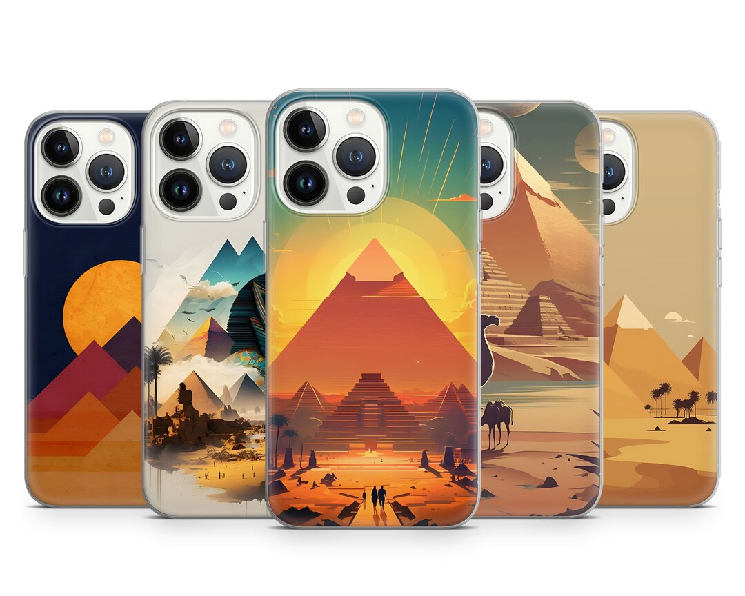 Egyptian Pyramids Giza Aesthetic Phone Case for iPhone 15 Pro Max, 14 ...