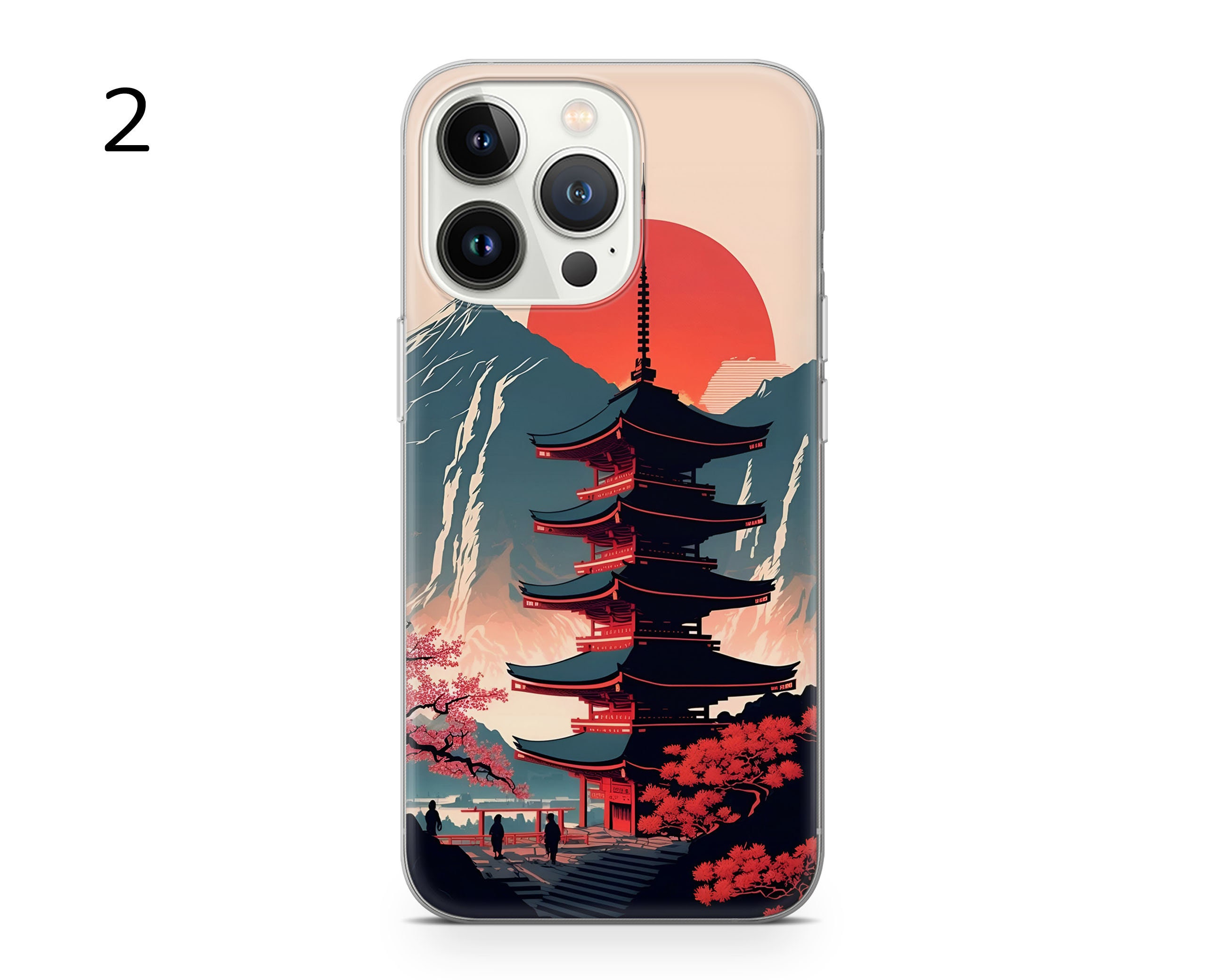 Japanese Art Phone Case, Geisha Samurai Phone Case for iPhone 15 Pro ...
