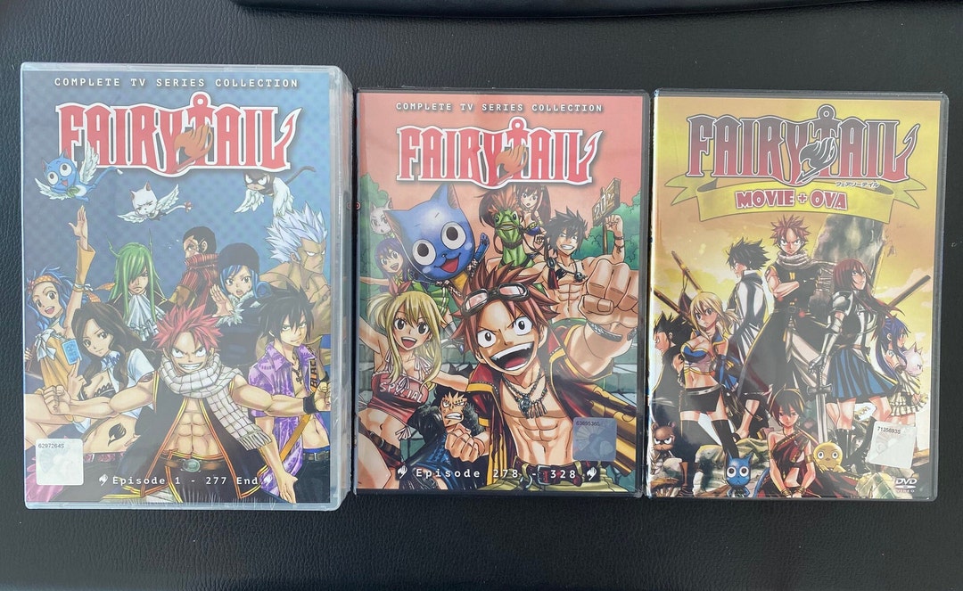 DVD Anime Fairy Tail Complete Series Vol.1-328 End + 2 Movie + OVA ...
