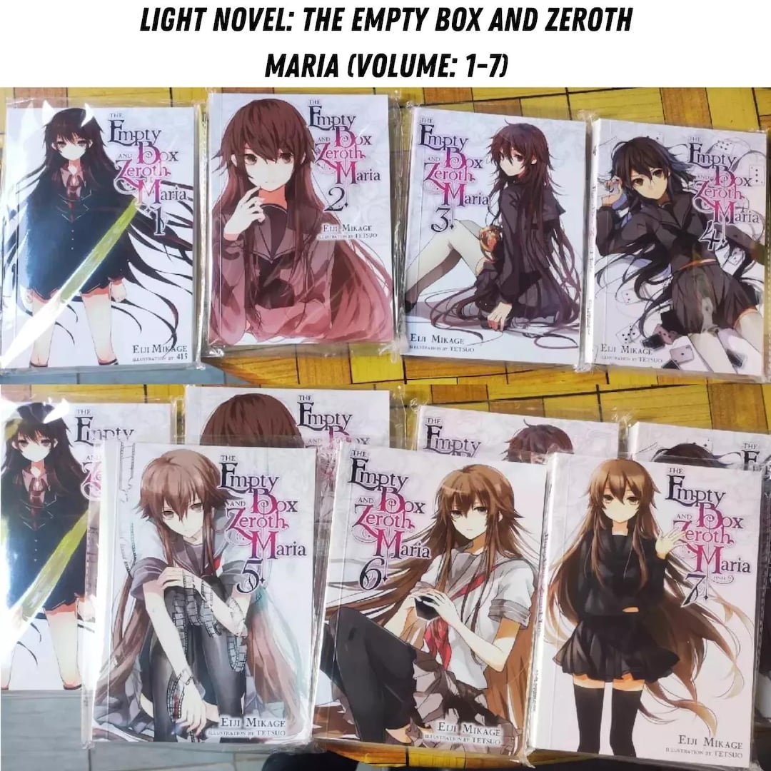 The Empty Box and Zeroth Maria by Eiji Mikag Light Novel Volume 1-7 ...