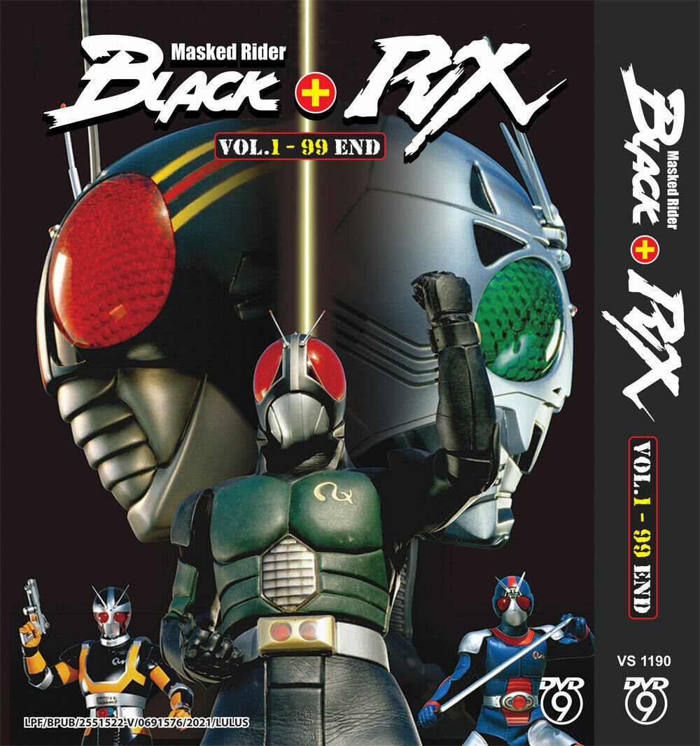 DVD Kamen Rider Black (black + RX) Complete Set 1-99end Box Set English ...