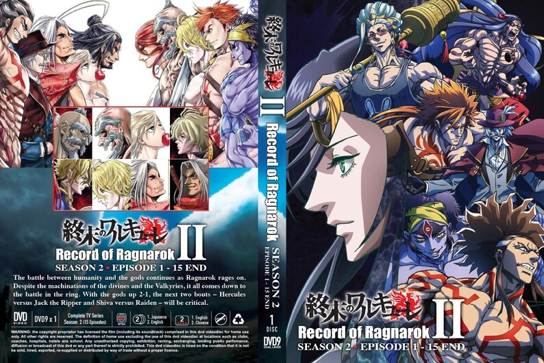 ENGLISH VERSION Record of Ragnarok Season 1+2 (volume 1-27end) DVD All ...