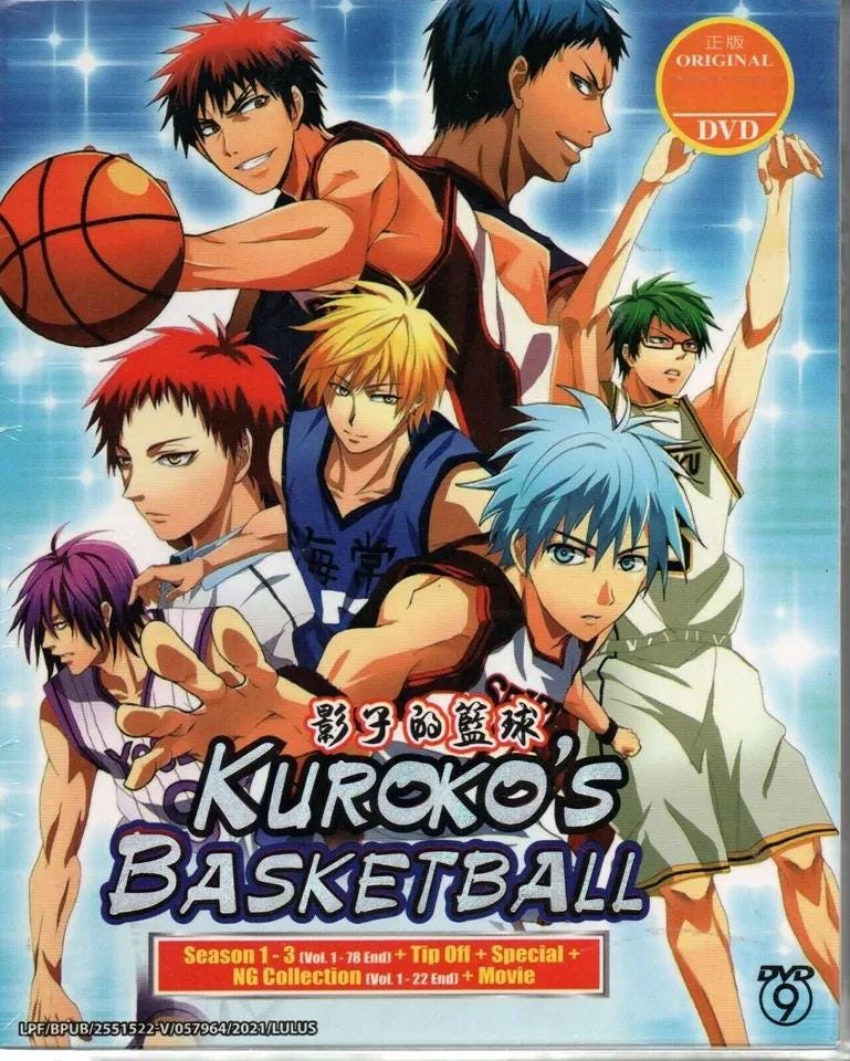 DVD Anime Kuroko's Basketball Full Series1+3 Tip off + Special + NG ...