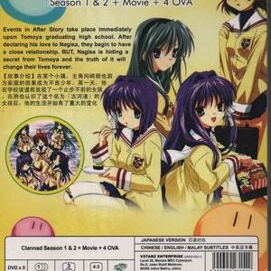 CLANNAD Complete Boxset (SEASON 1&2 + Movie + 4 OVA) Anime Dvd English ...
