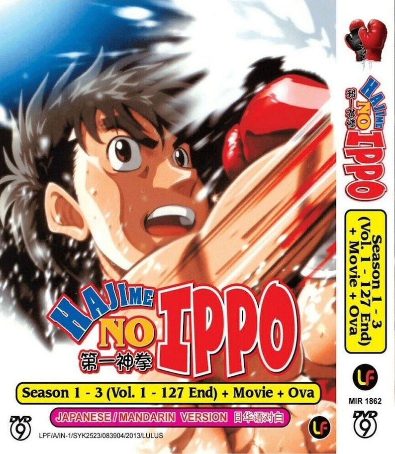 DVD Anime Hajime No Ippo Season 1-3 (fighting Spirit) Volume 1-127 End ...
