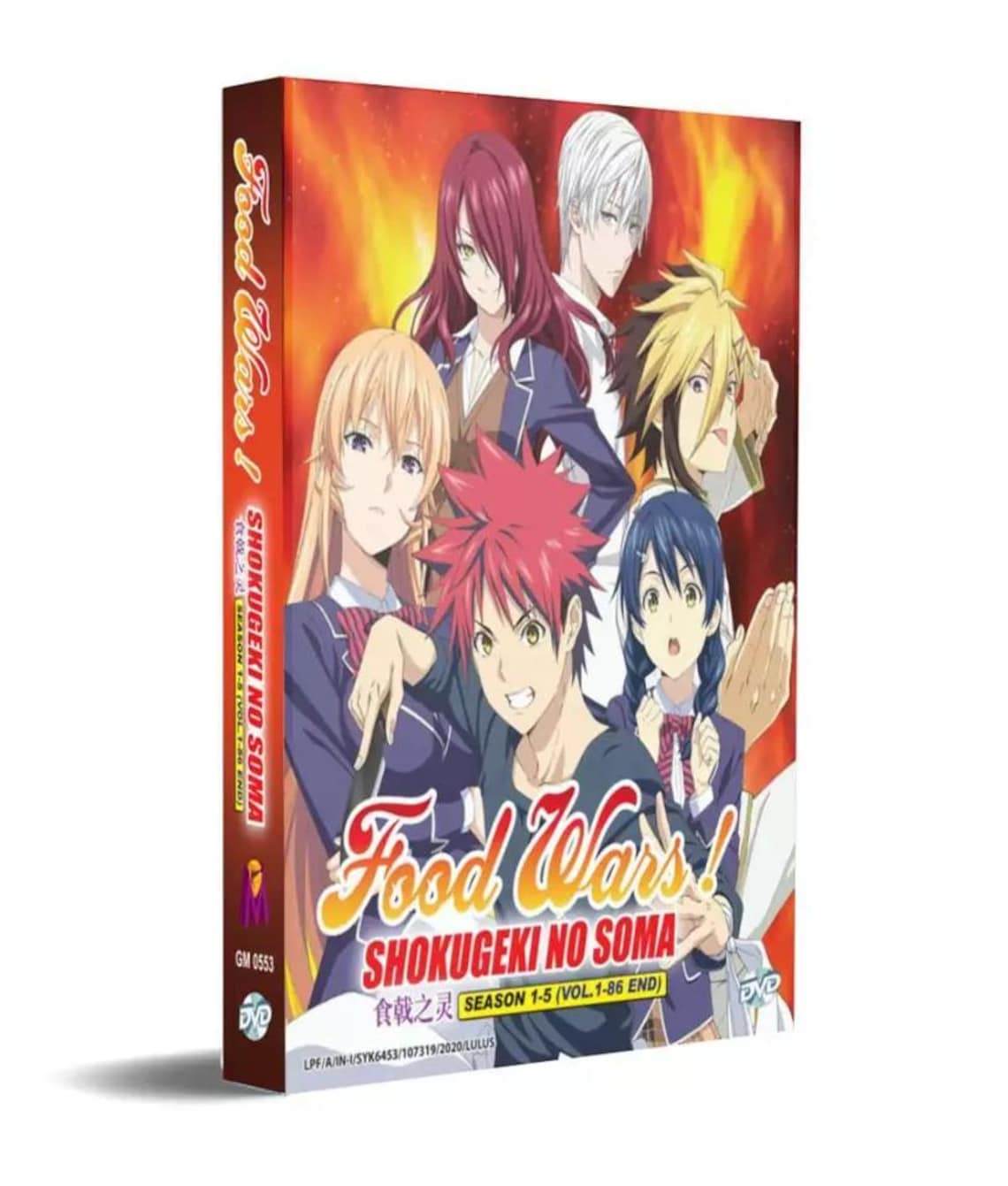 Anime DVD Food Wars! Shokugeki No Soma (season 1- 5) (eps:1 to 86 End ...