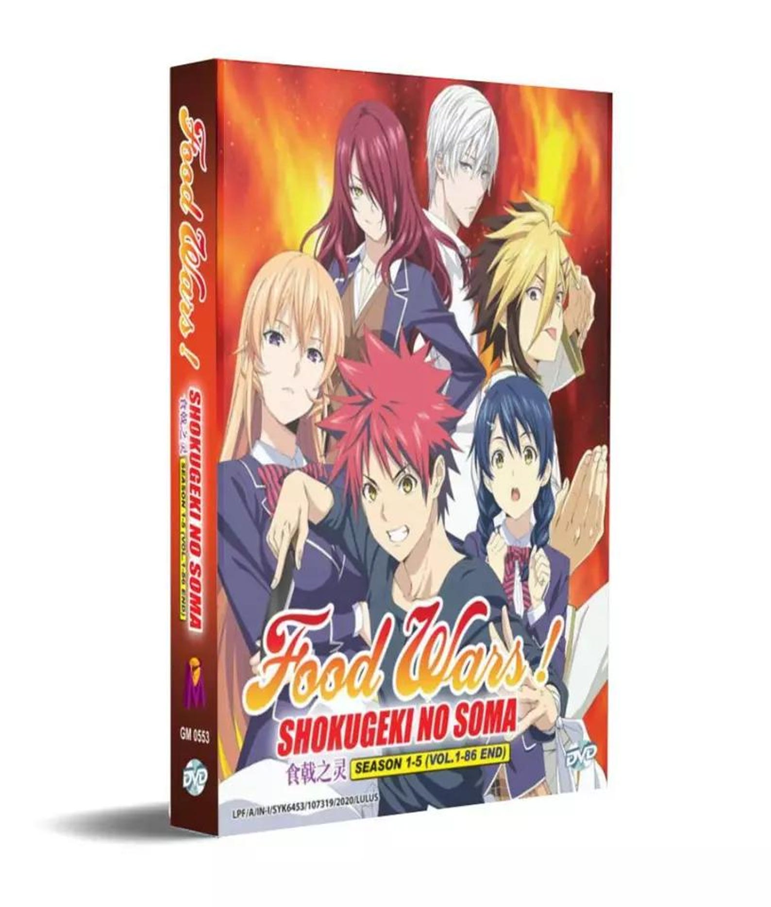 Anime DVD Food Wars! Shokugeki No Soma (season 1- 5) (eps:1 to 86 End ...