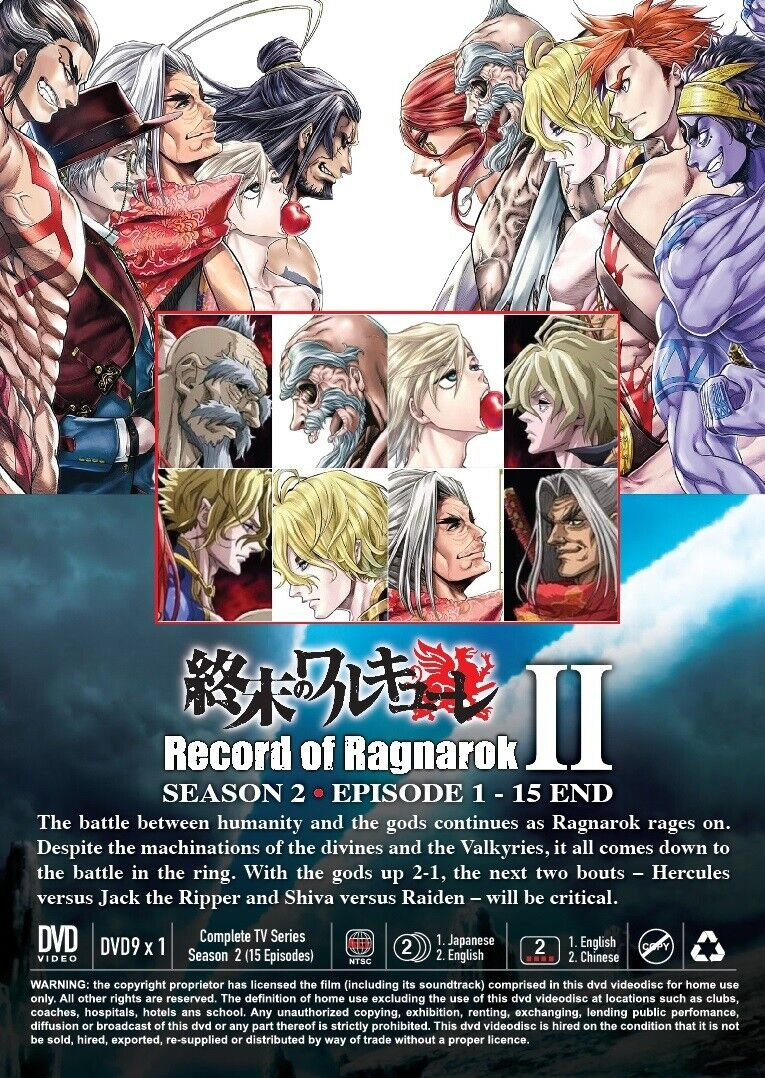 ENGLISH VERSION Record of Ragnarok Season 1+2 (volume 1-27end) DVD All ...