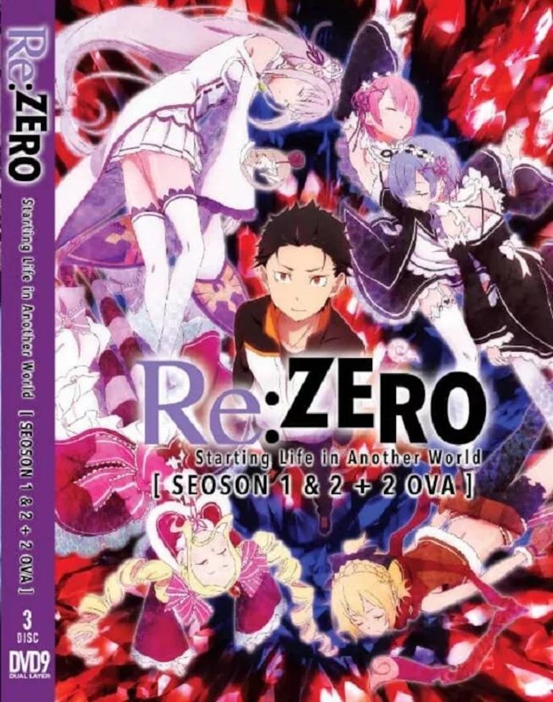Anime DVD Re: Zero Starting Life in Another World Season 1-2 + 2 OVA ...