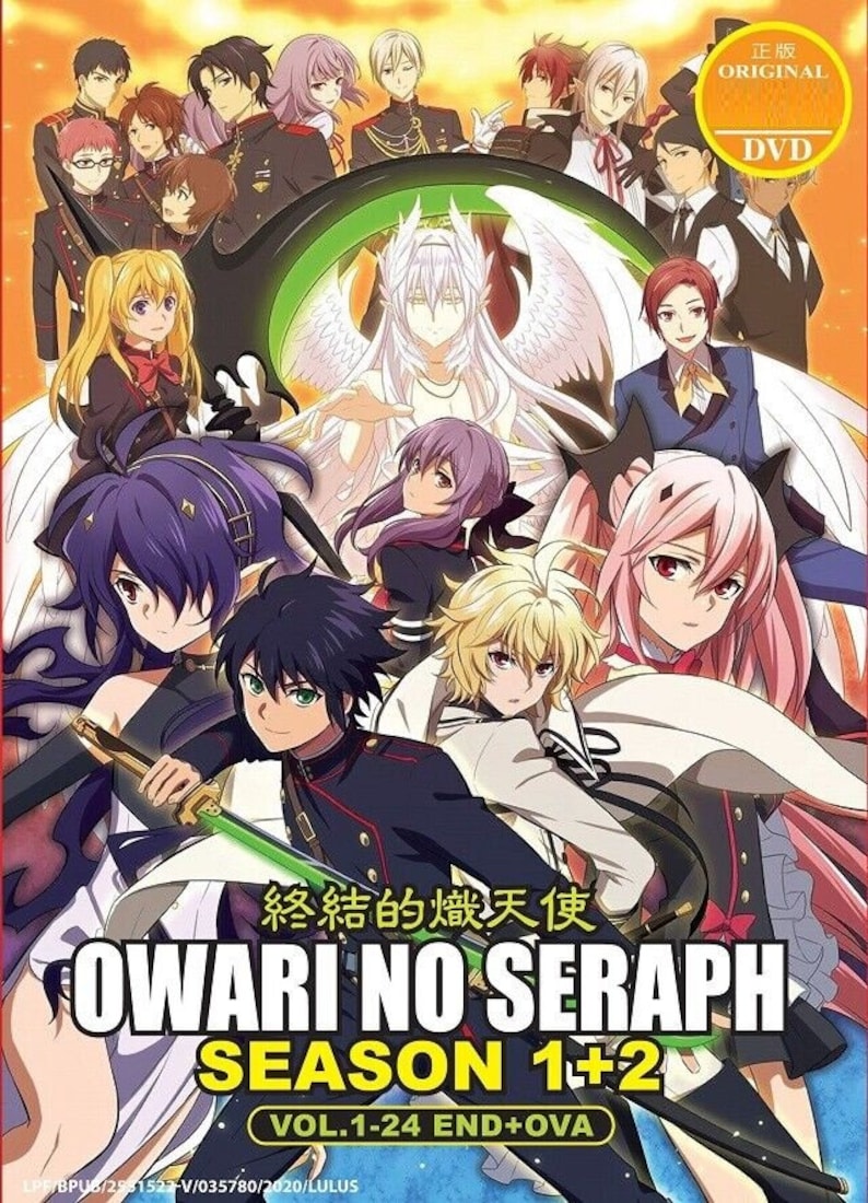 DVD Anime Seraph of the End: Vampire Reign Season 1+2 (1-24 End)+ova ...