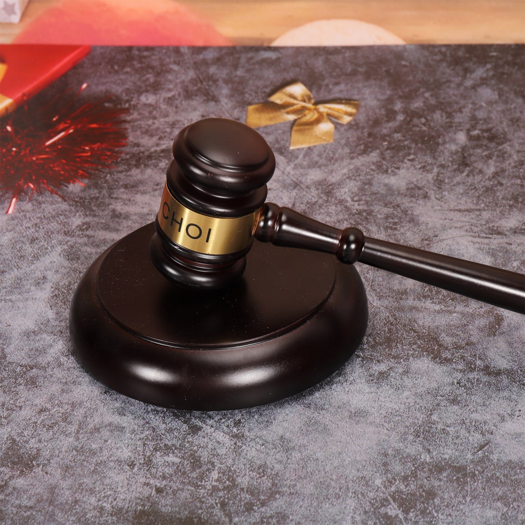 Personalized Gavel and Sound Block Engraved Gavel Set Custom - Etsy