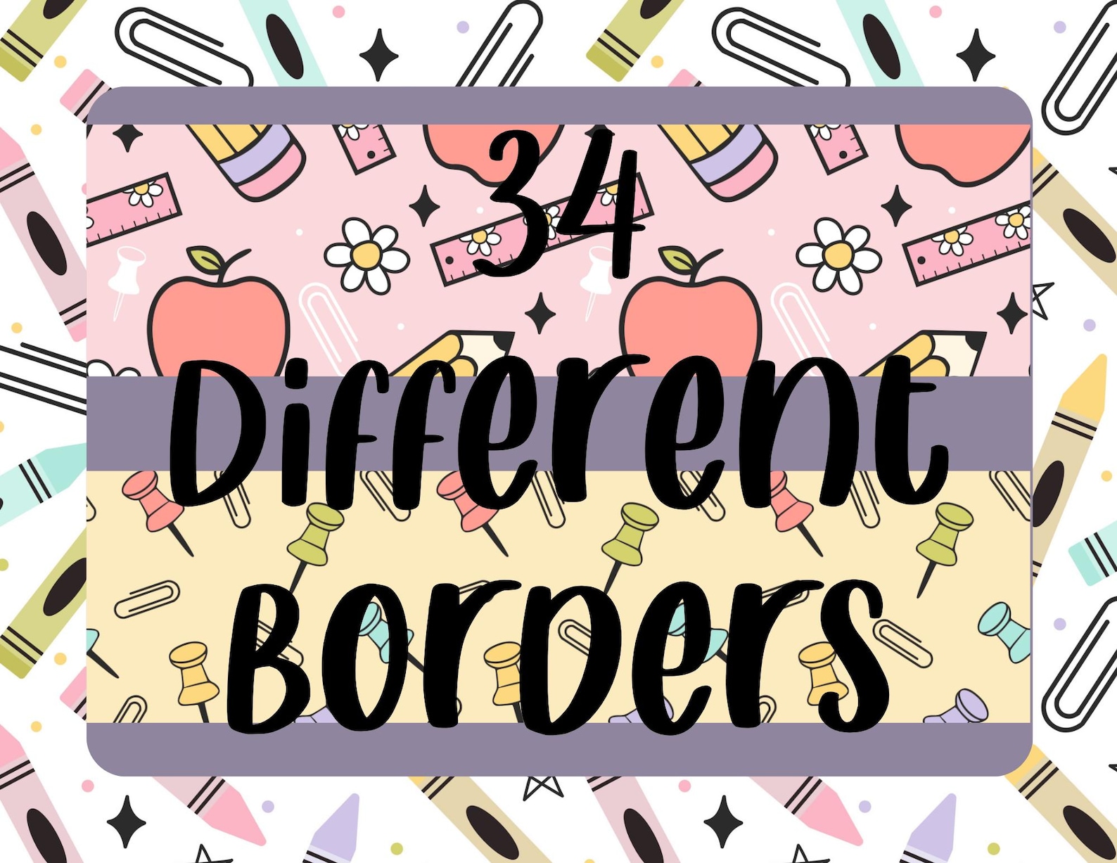 Notebook Paper Print Uppercase & Lowercase Letters, Numbers and Borders ...