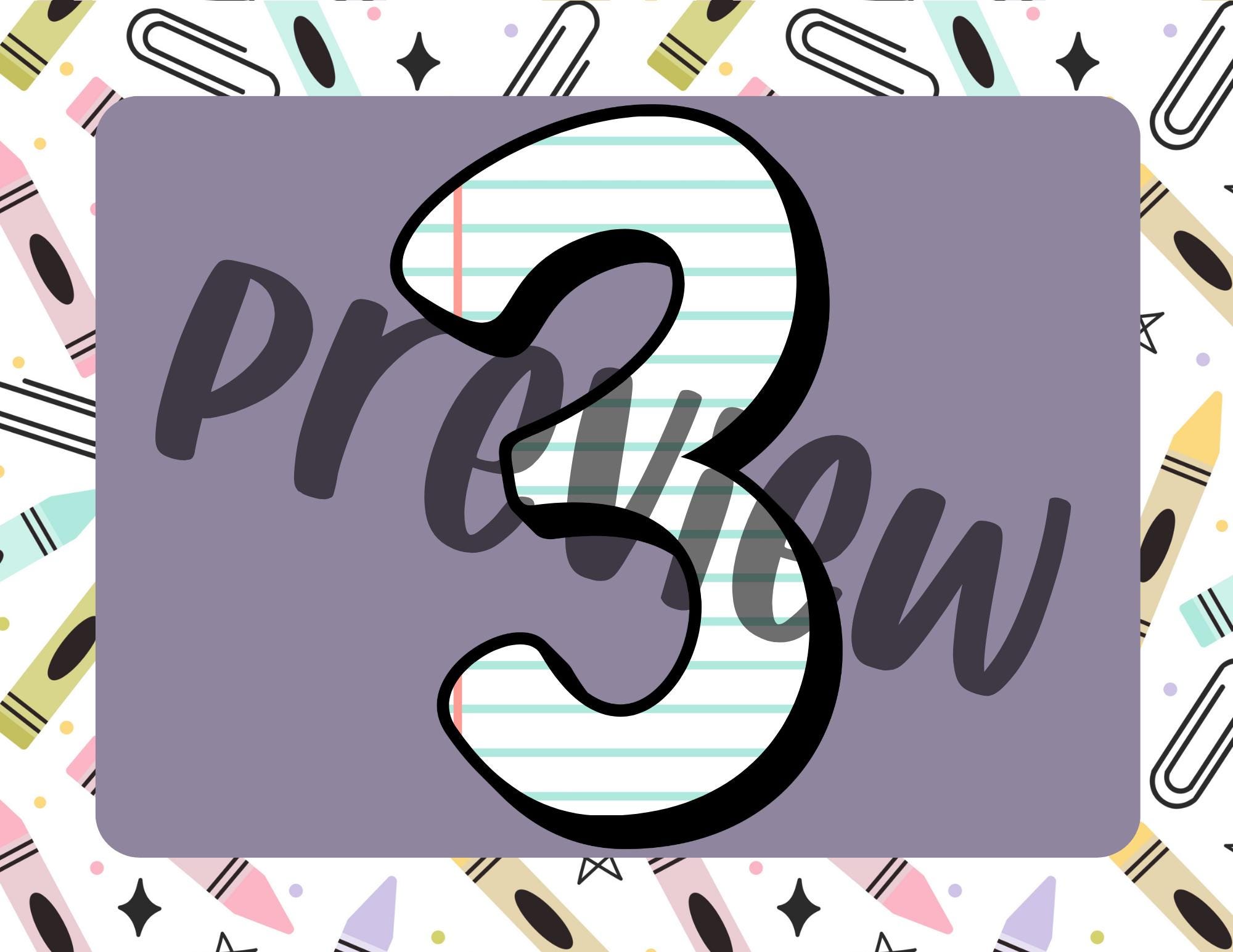 Classroom Decor: Printable Letters, Numbers & Borders (digital Download ...