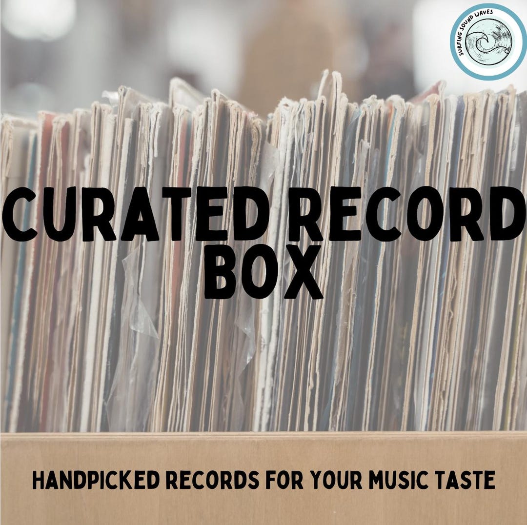 Custom Curated Vinyl Record Crate – Personalized Mystery Box Based on ...