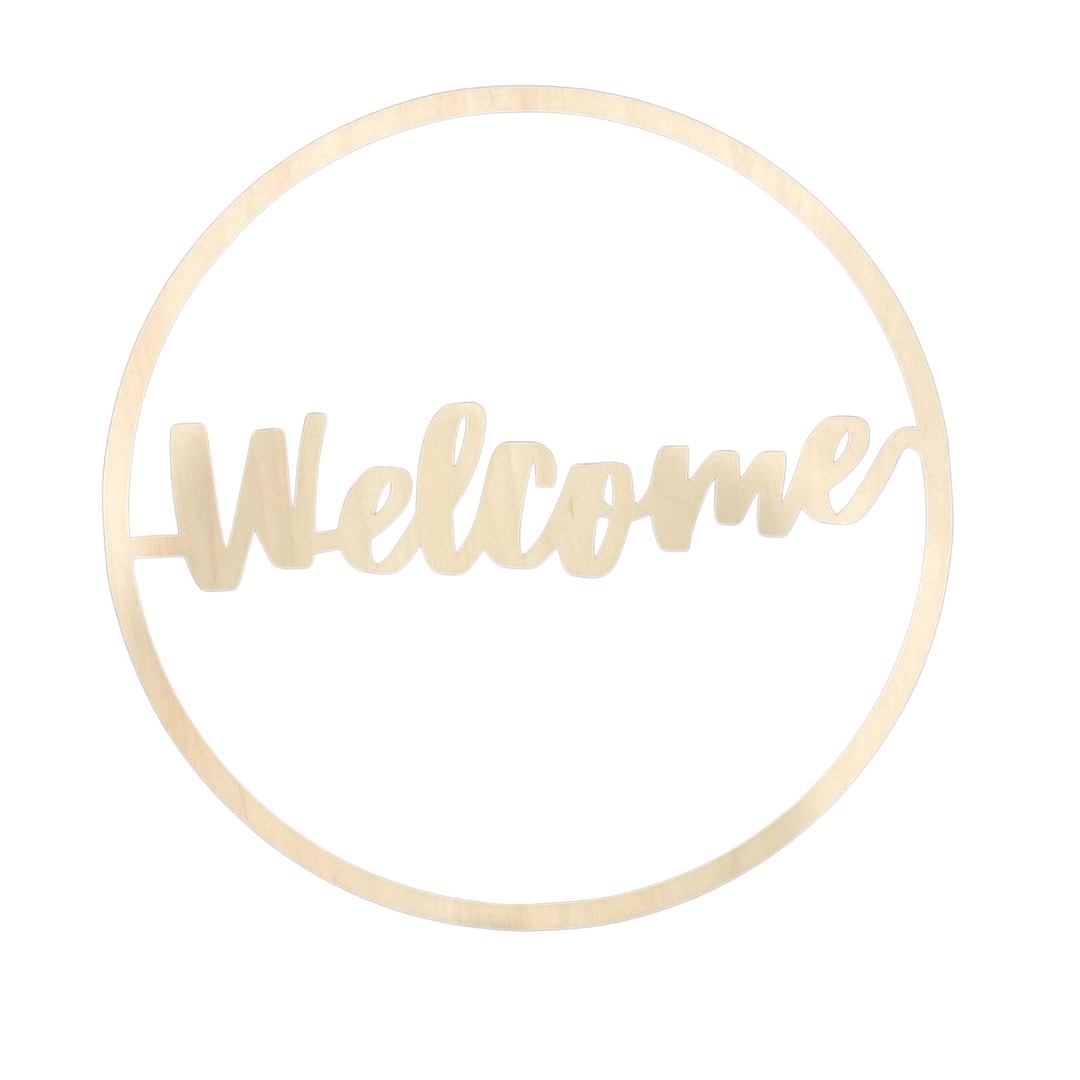 Welcome Sign, Customise Basswod Laser Cut Welcome Sign, Perfect ...