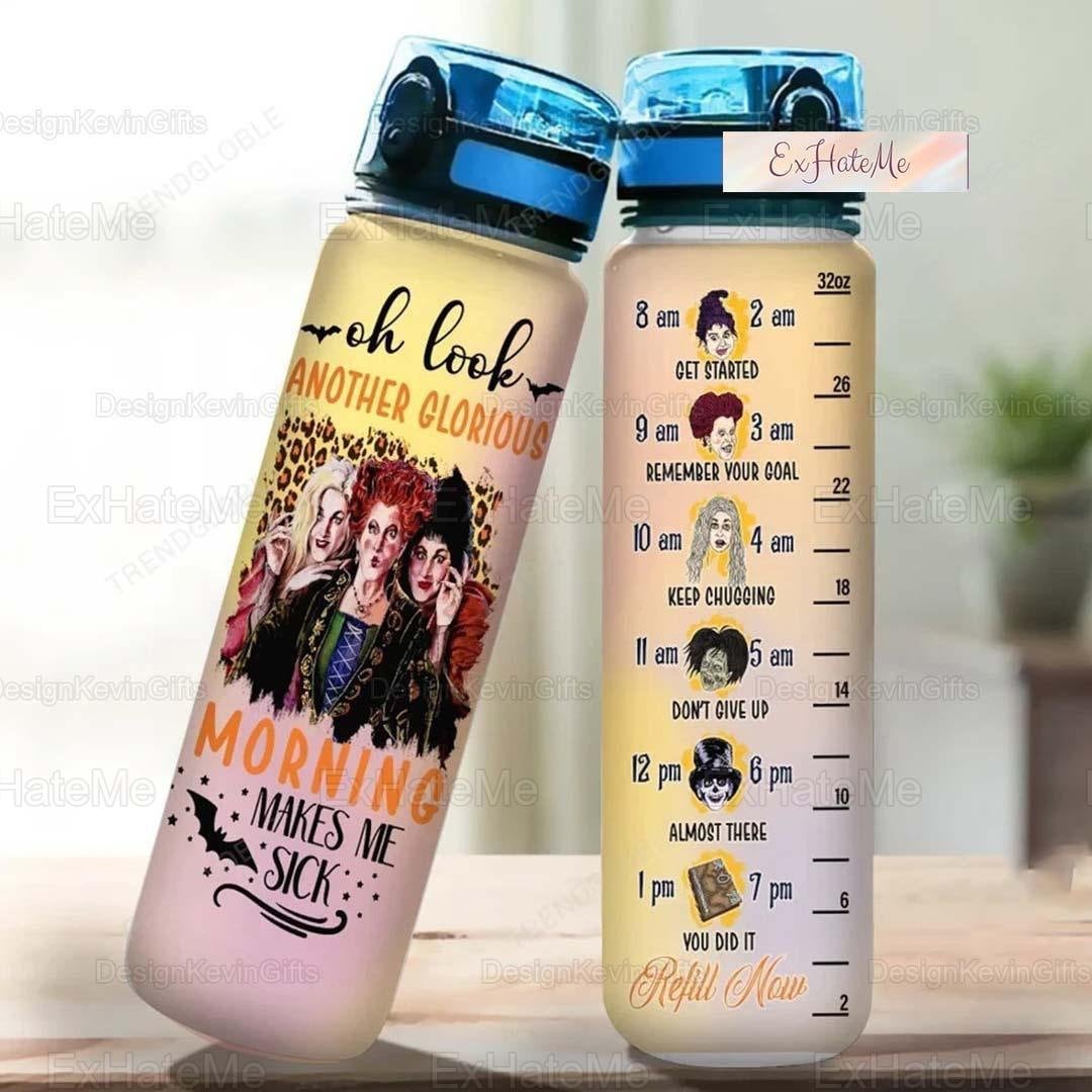 Hocus Pocus Water Tracker Bottles Sanderson Sister Water - Etsy