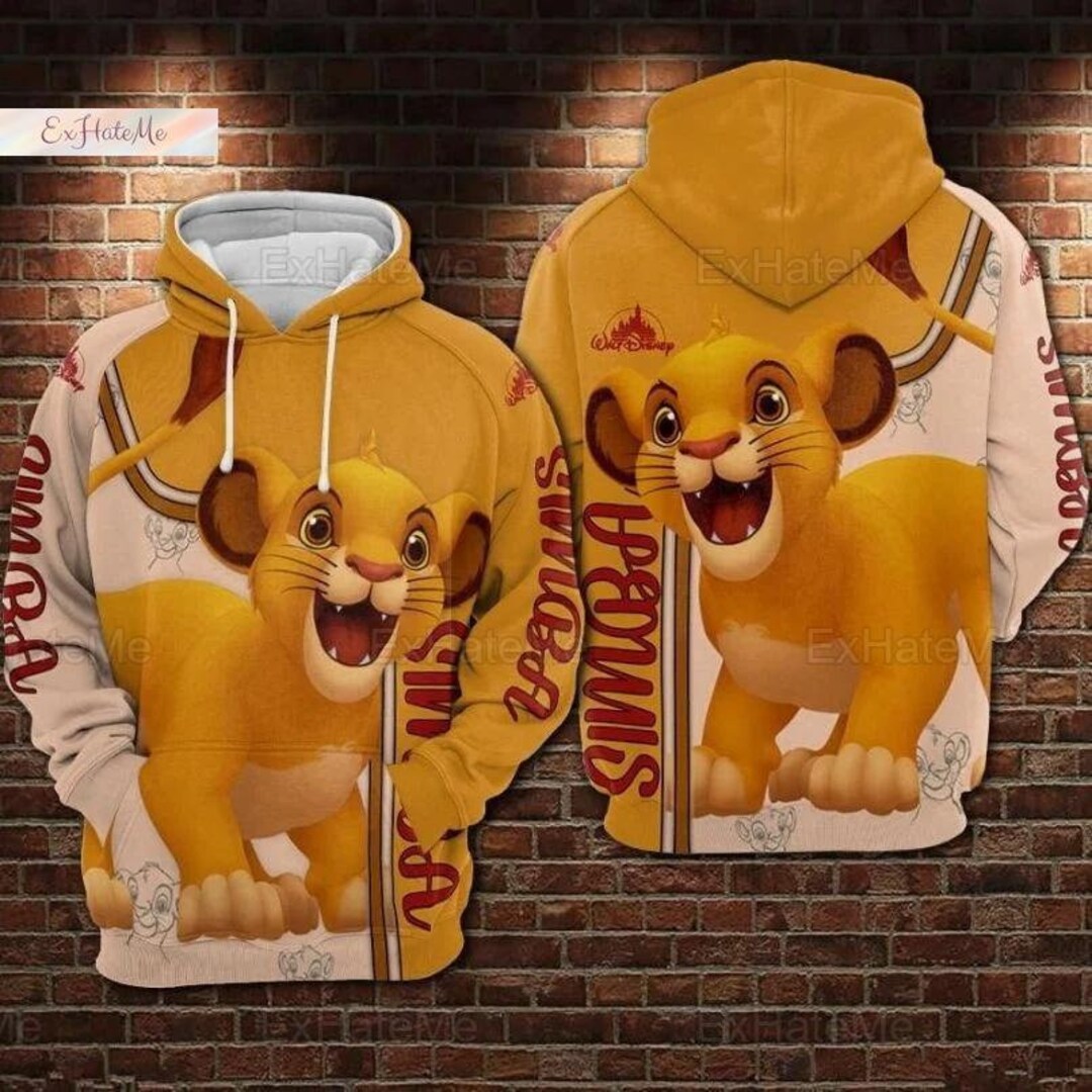 The Lion King Hoodie Simba Cartoon Hoodies for Women Disney - Etsy