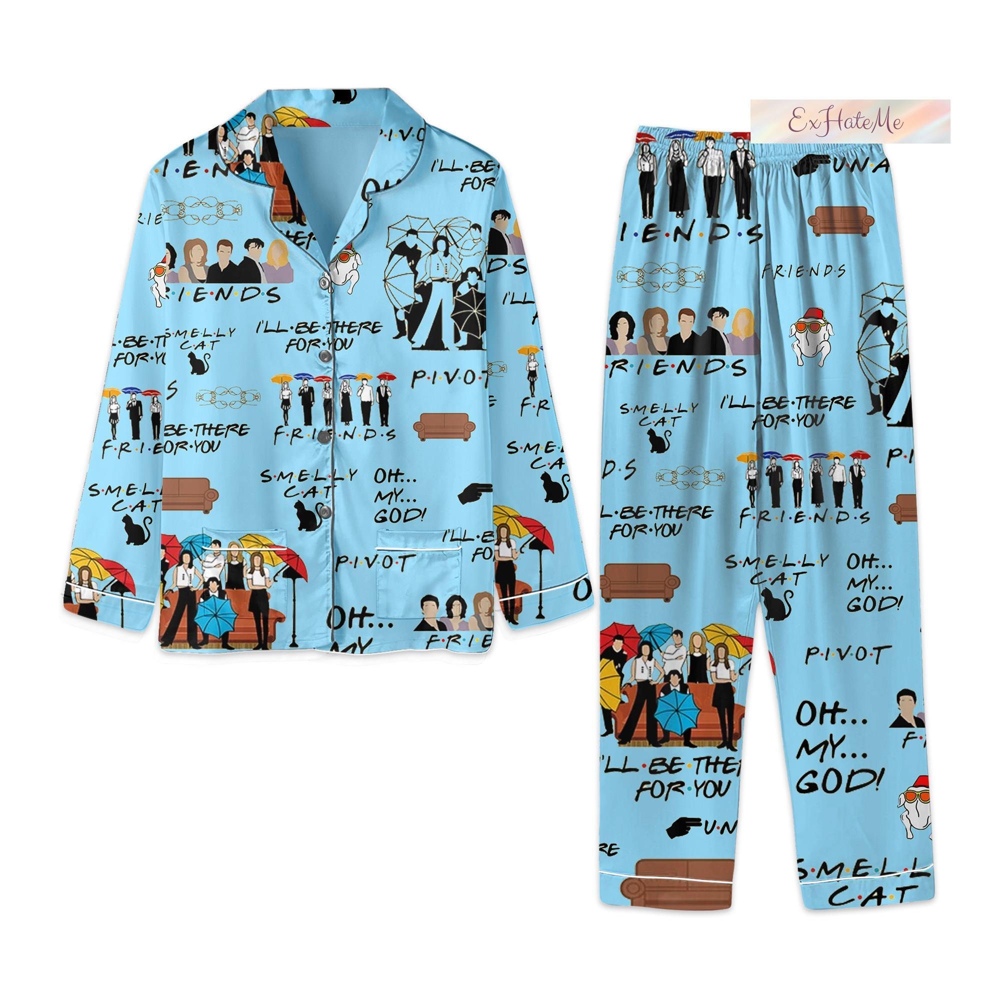 Friends Pajamas Set, Tv Show Pajamas, Friend TV Pajamas sold by Suzie ...