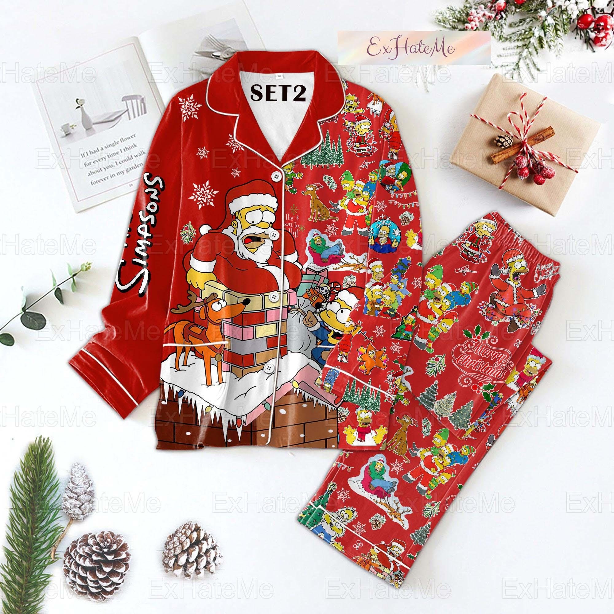 Simpsons Christmas Pajamas Set, Homer Simpson Pj Set sold by Eric Tran ...