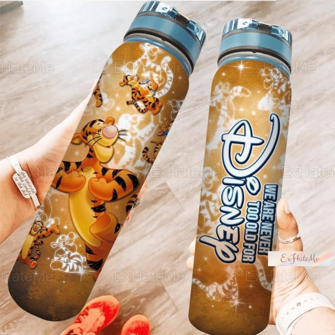 Tigger Water Tracker Bottle Cute Tigger Water Bottle Tigger - Etsy