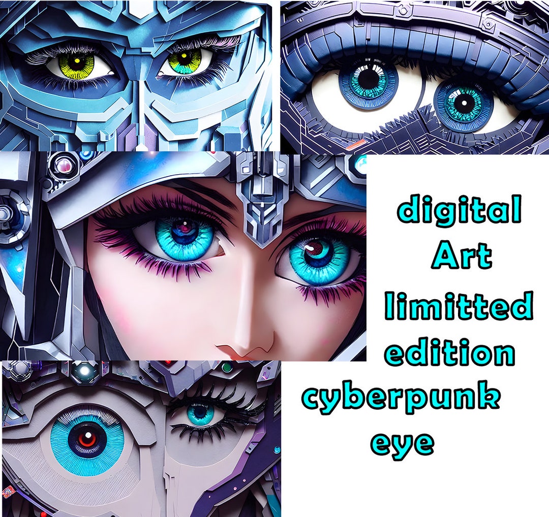 Cyberpunk Eye Concept Based Art Digital Art Hezaltarts - Etsy