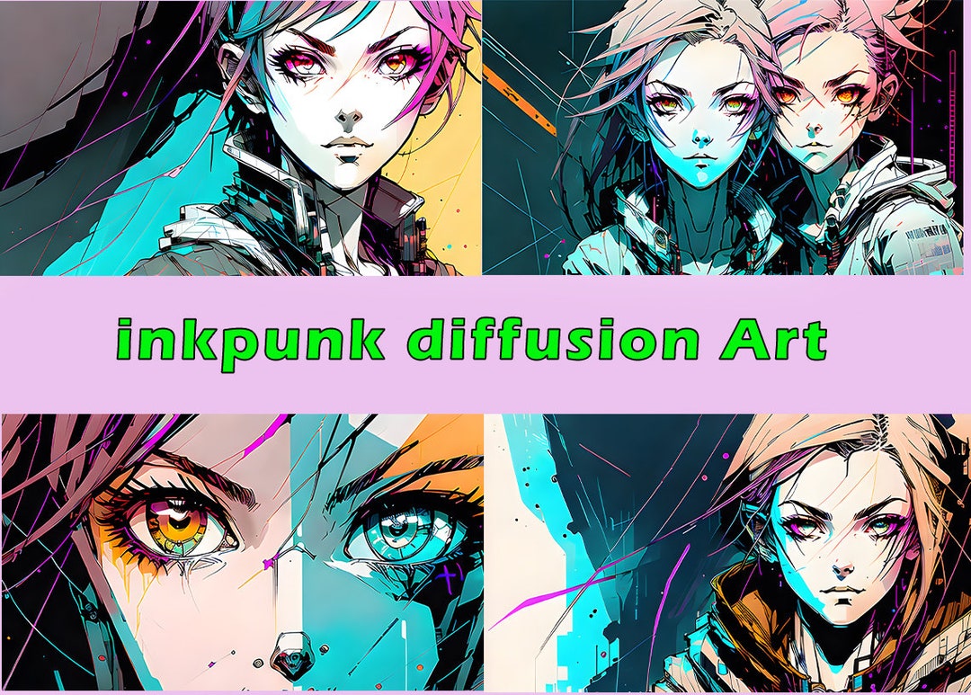 Inkpunk Diffusion Illustrator Digital Art Hezaltarts - Etsy