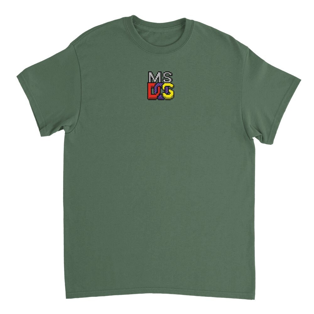 MS-DOS Retro Computer T-shirt - Etsy