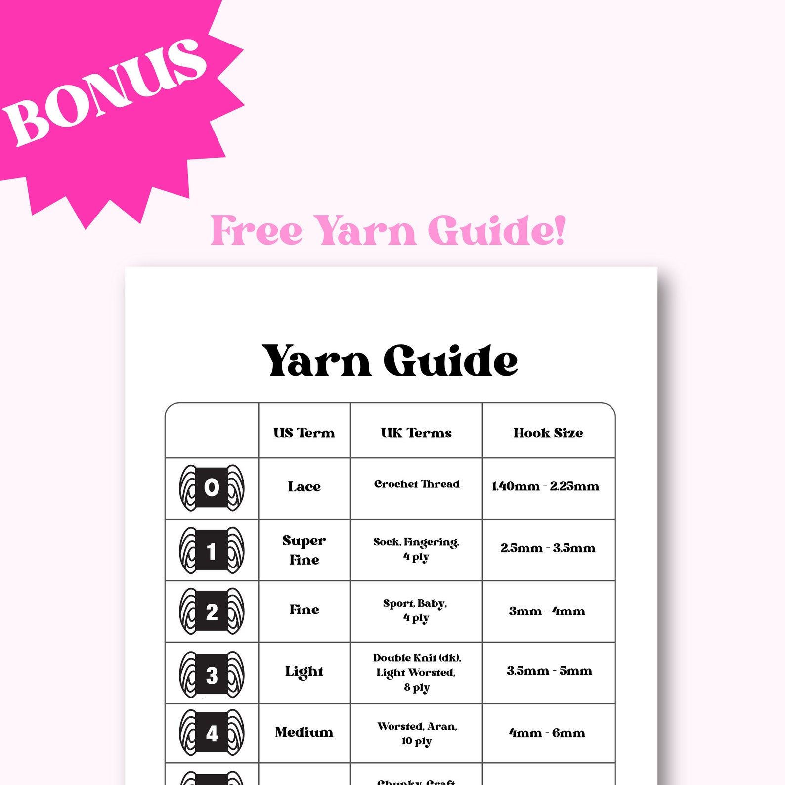 Digital Download Crochet Project Planner | Crochet Pattern Tracker ...