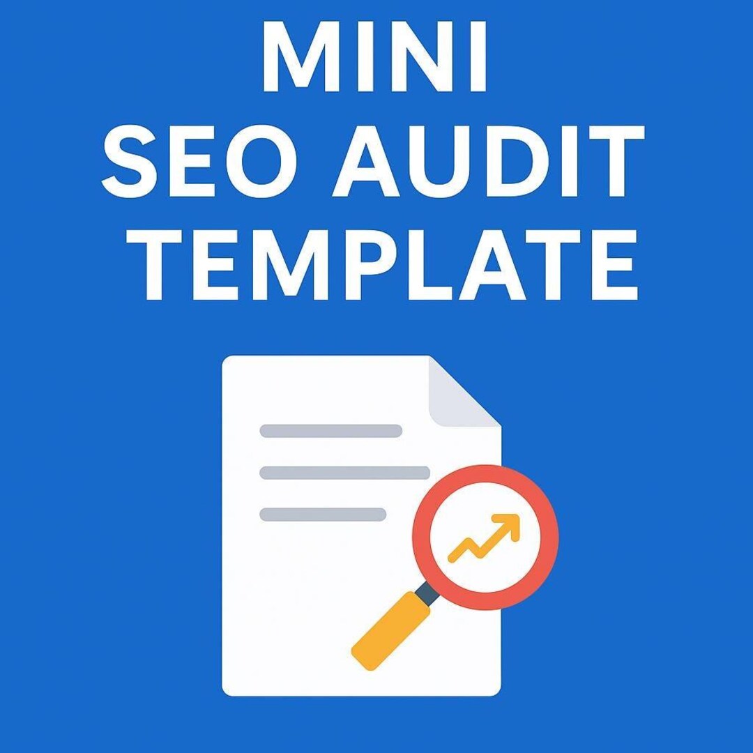 Mini SEO Audit Template – Printable Checklist for Small Business Owners ...