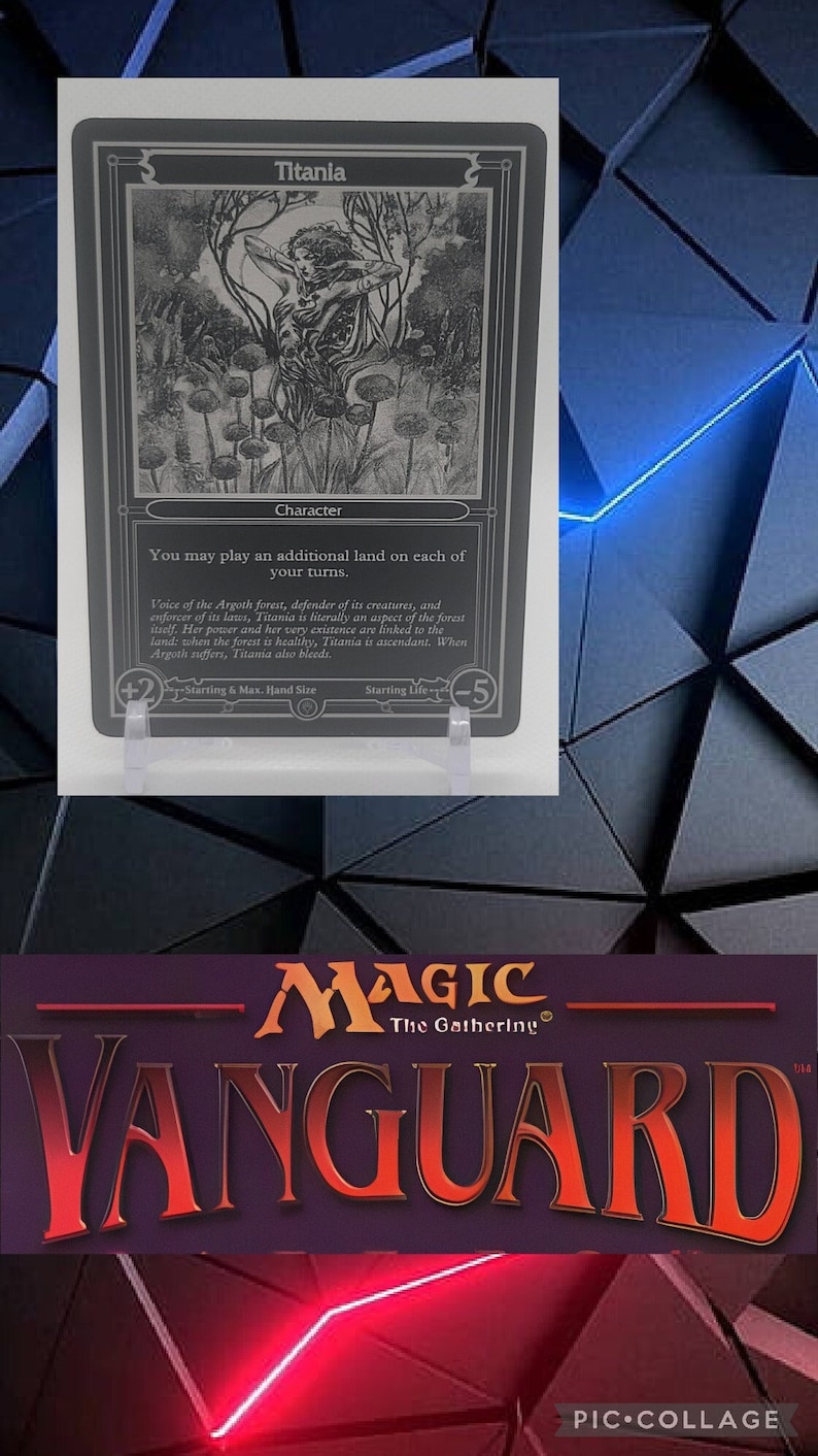 MTG Complete 32 Card Vanguard Set - Custom Engraved Metal Standard Size ...