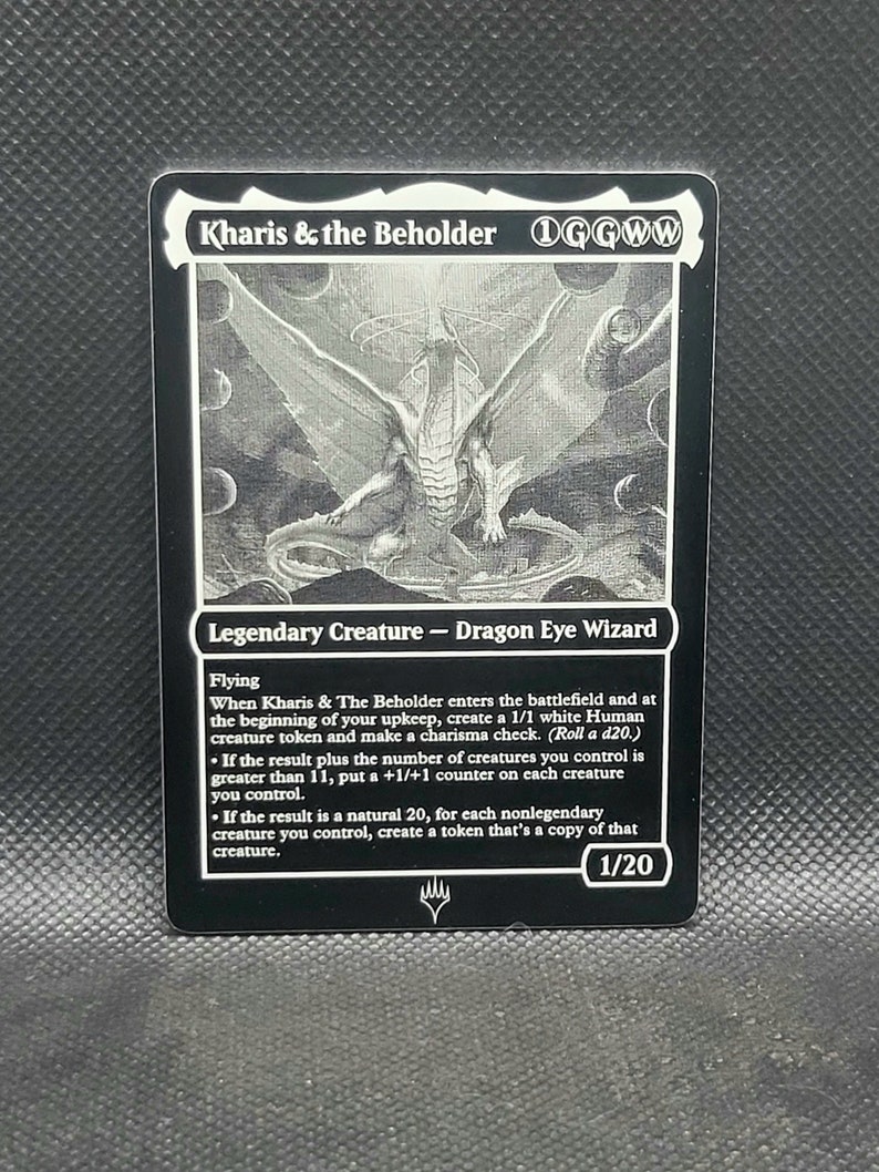 MTG Metal Commander Kharis & the Beholder heroes of the Realm - Etsy