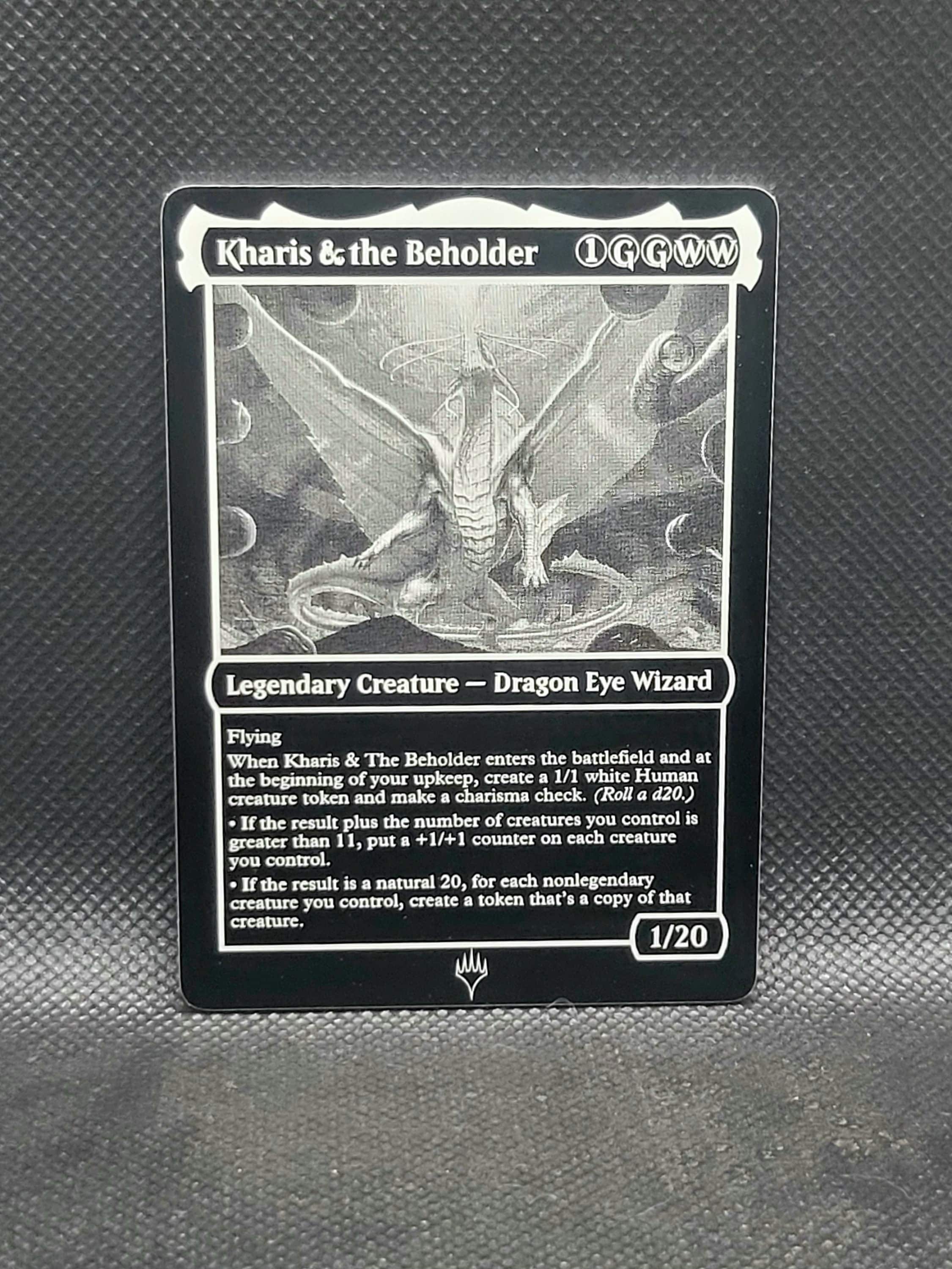 MTG Metal Commander Kharis & the Beholder heroes of the Realm - Etsy