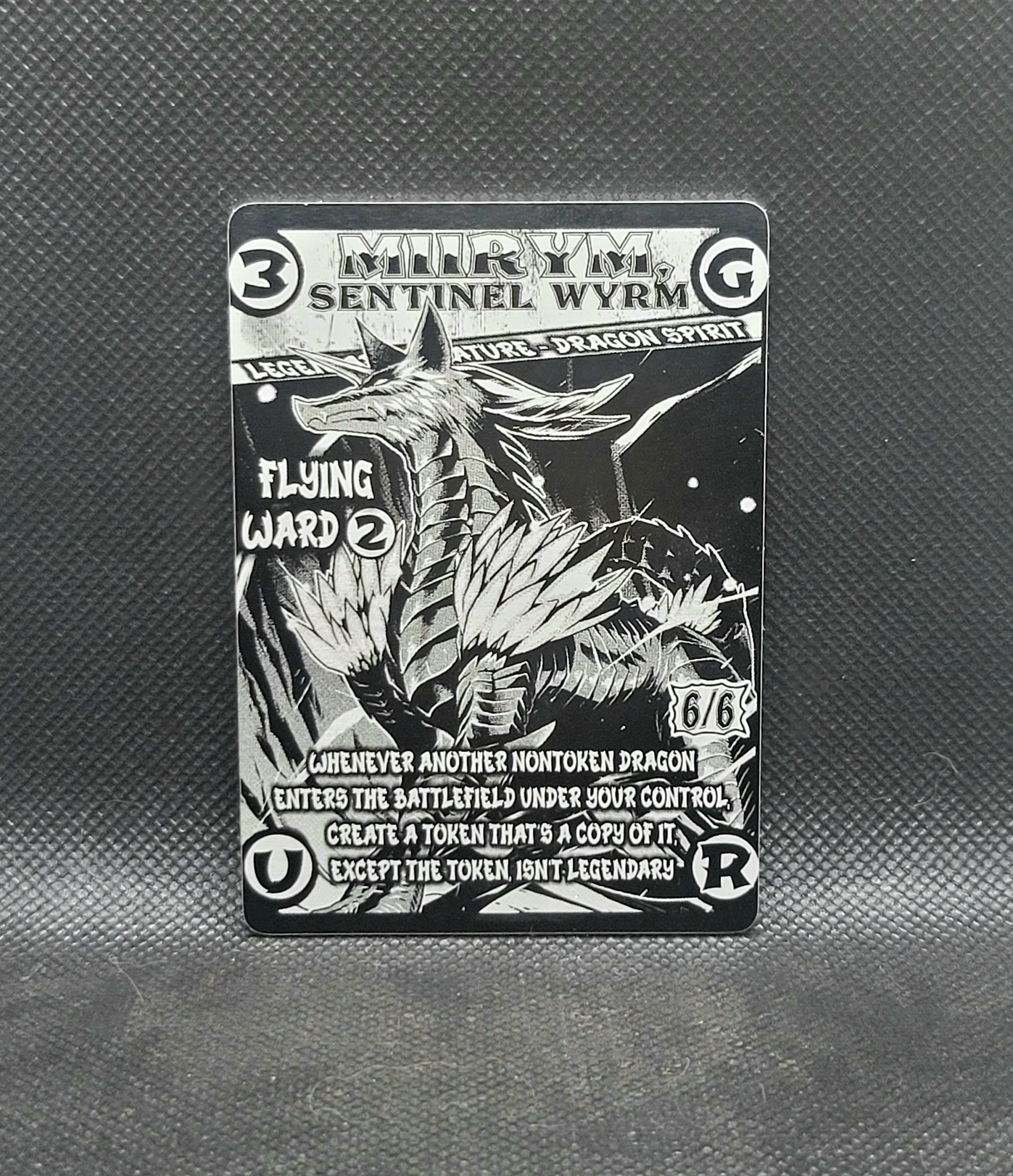 MTG Metal Commander Miirym, Sentinel Wyrm - Etsy