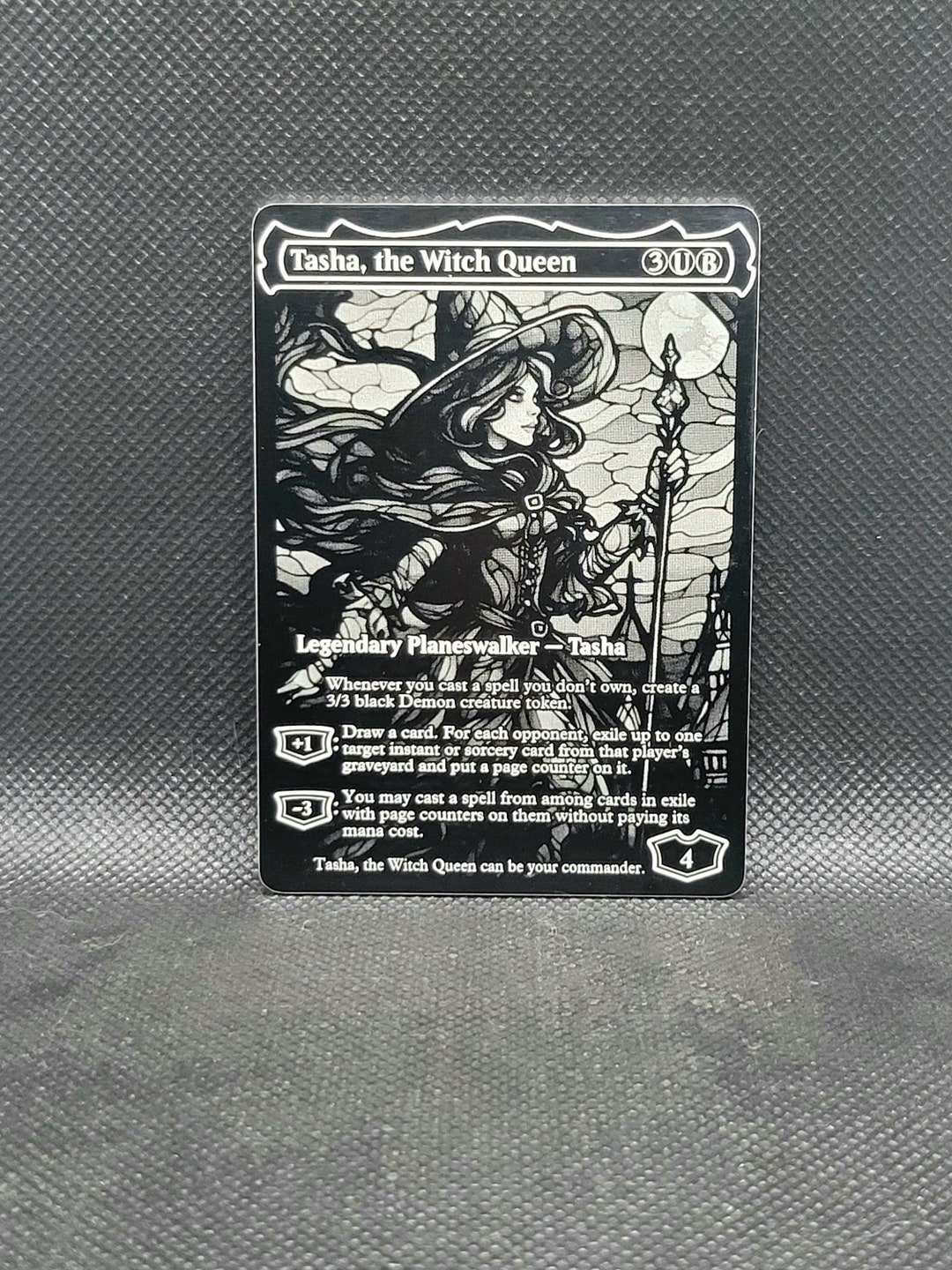 MTG Metal Commander Tasha, the Witch Queen - Etsy