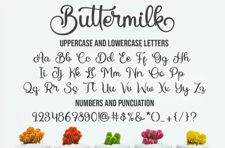 Text Fonts (TTF File) - Buttermilk - Etsy