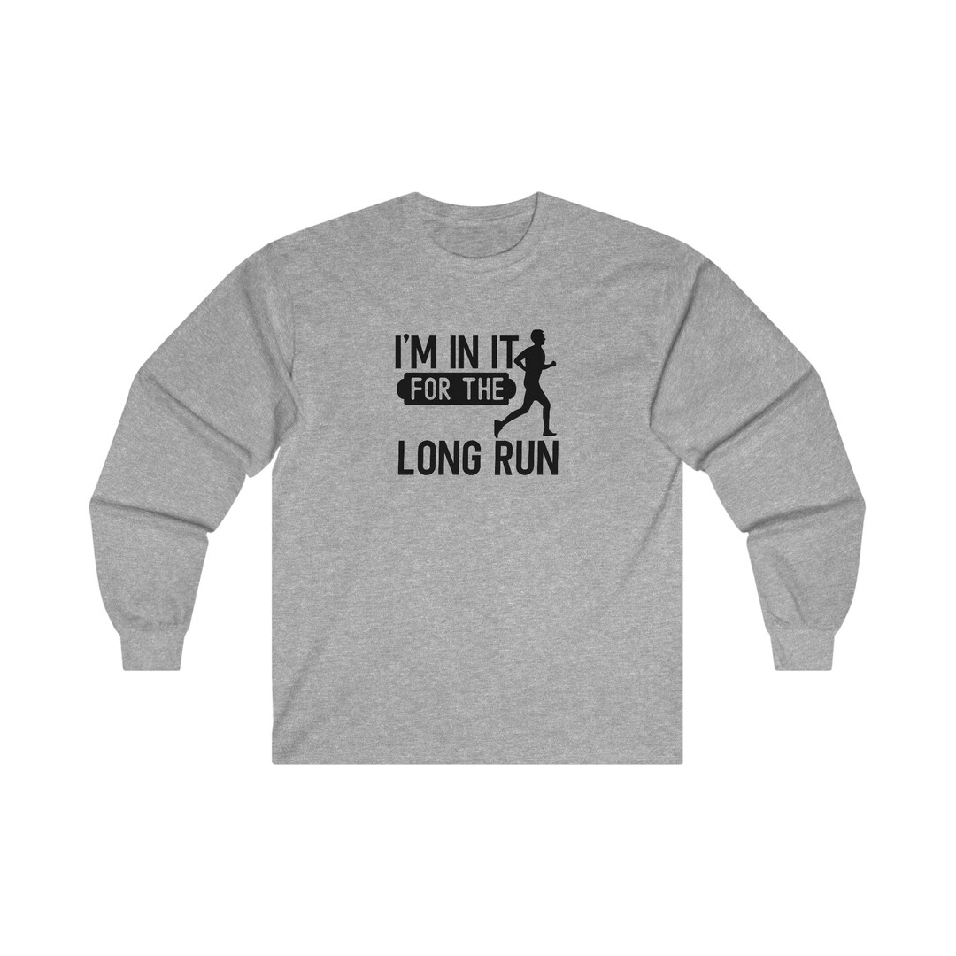 Adult Unisex Long Sleeve Runners Shirt Poly-cotton Blend Tee Running ...