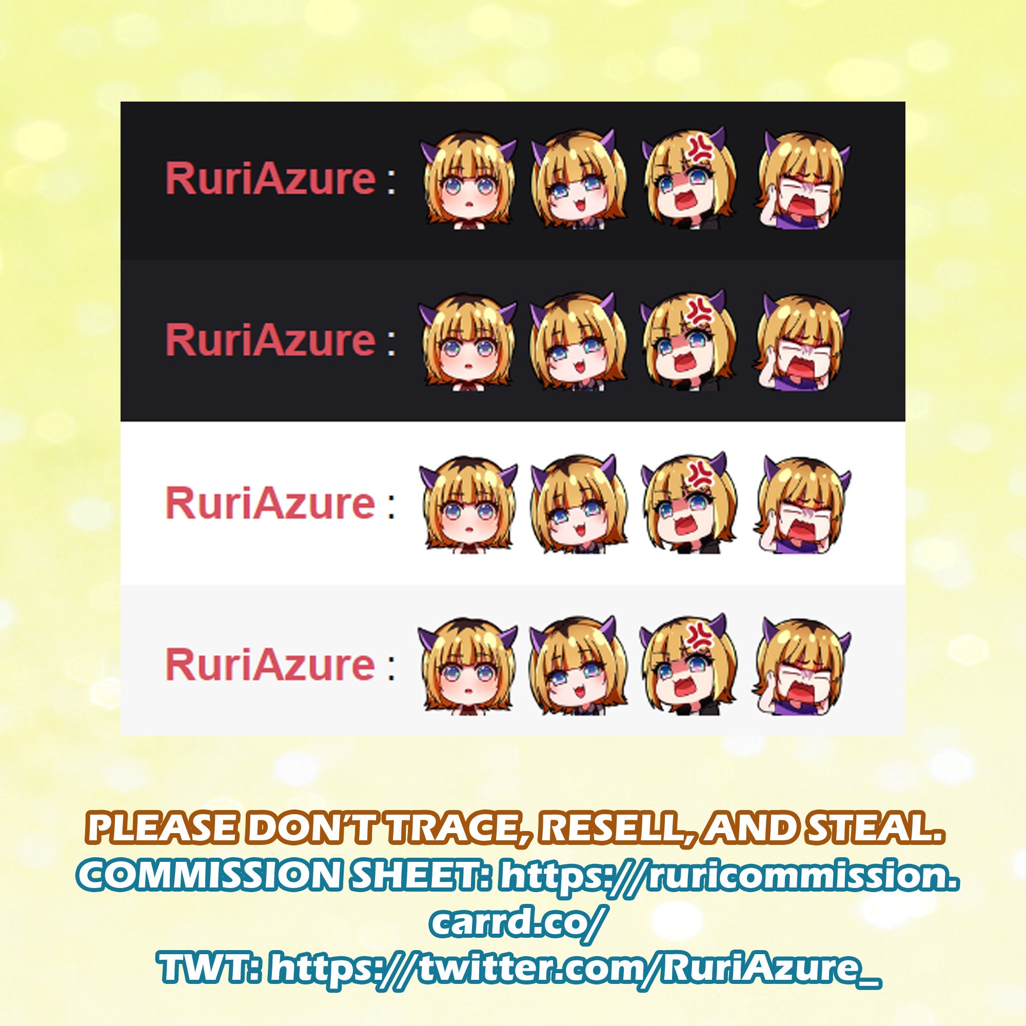 Cute chibi idol Mem-cho Mem emotes de Oshi no Ko pegatina digital para ...