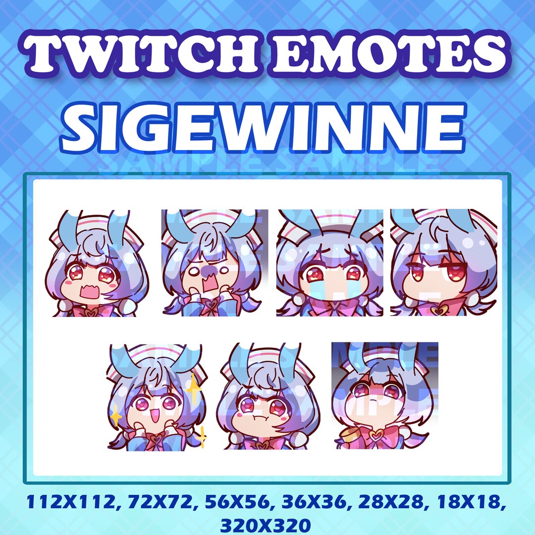 Cute Chibi Sigewinne Hydro Healer Emote Digital Sticker by Hoyoverse ...