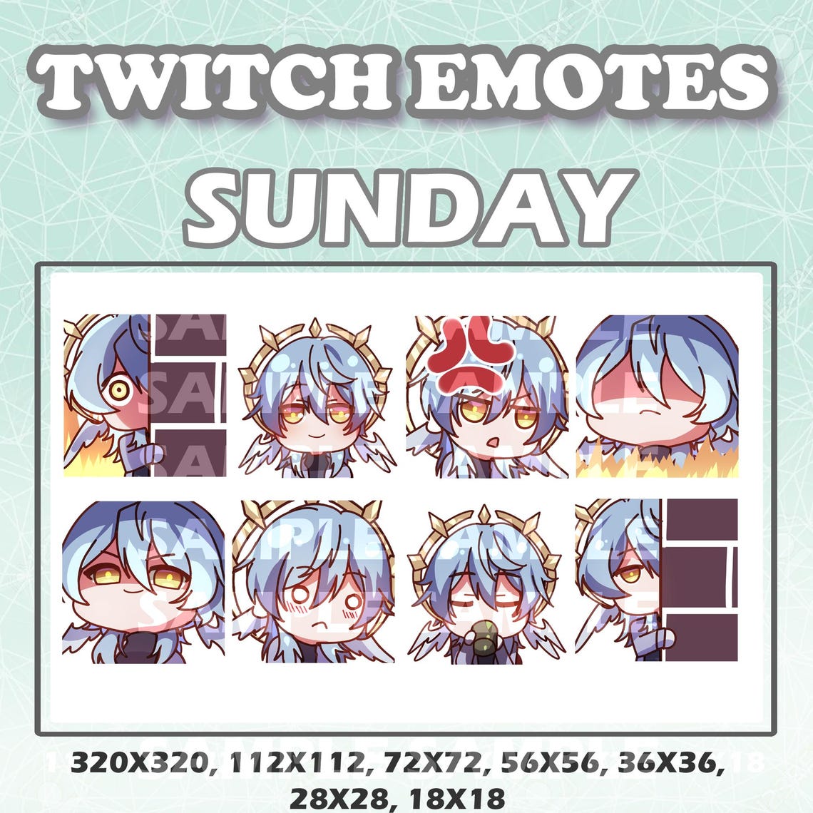 Cute Chibi Anime Game Guy Sunday From Honkai Star Rail Hoyoverse Game ...